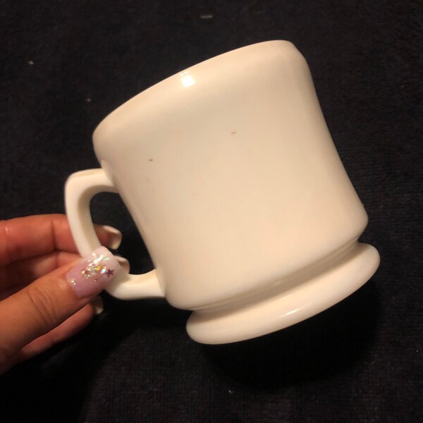 Milk Glass Shaving Mugs - Etsy