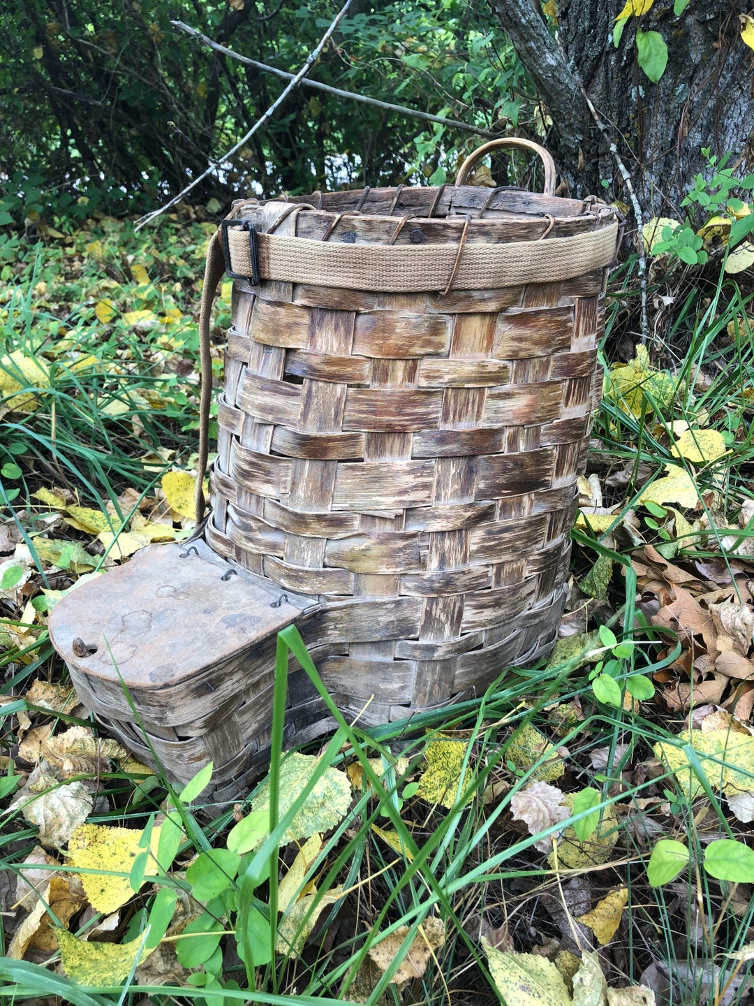 Antique Trapper Basket - Etsy