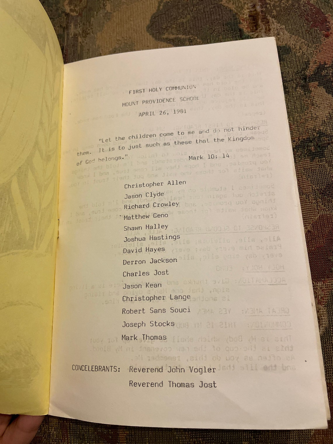 Holy Communion Program - Etsy