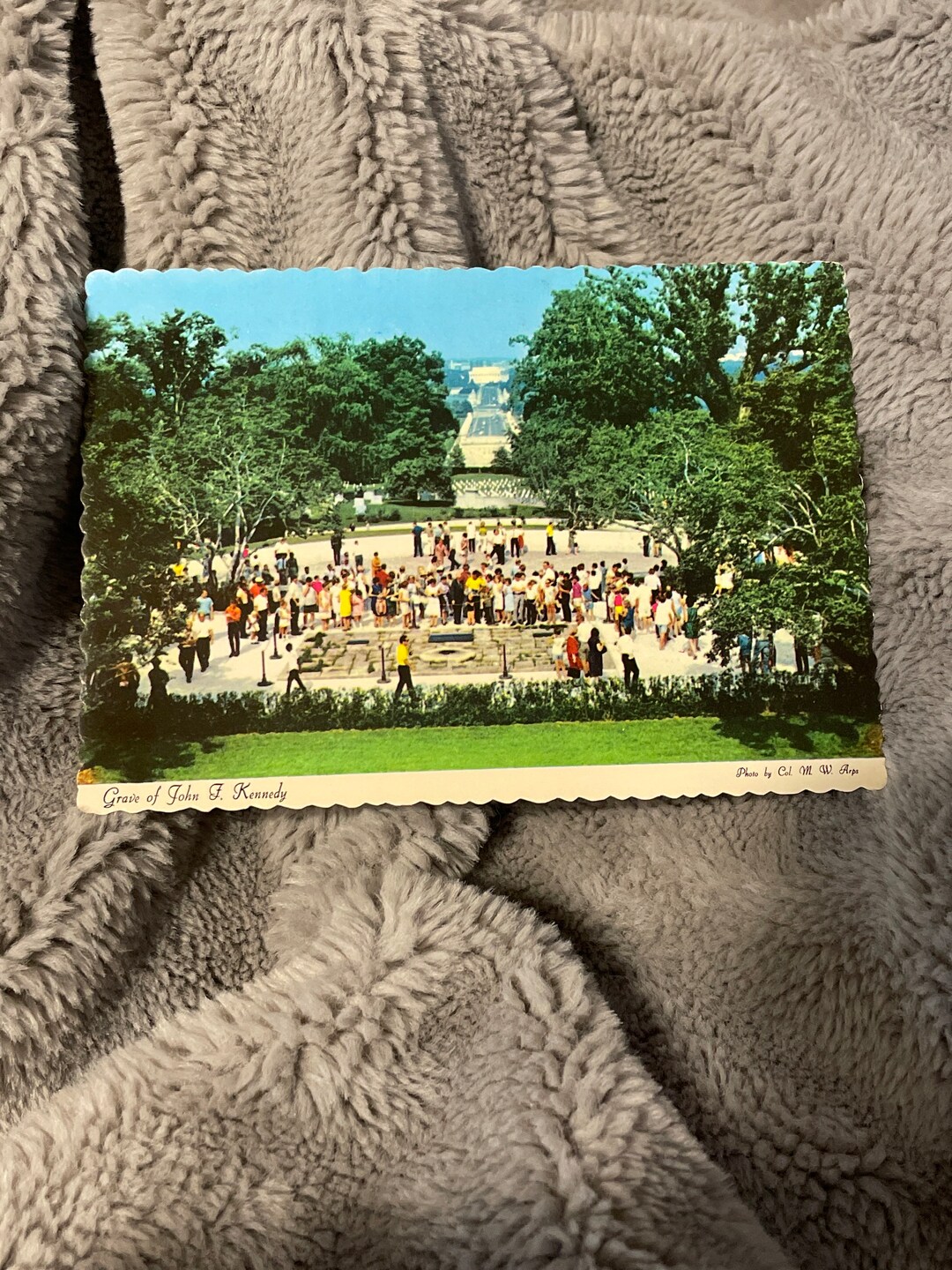 Vintage Grave of JFK Postcard - Etsy