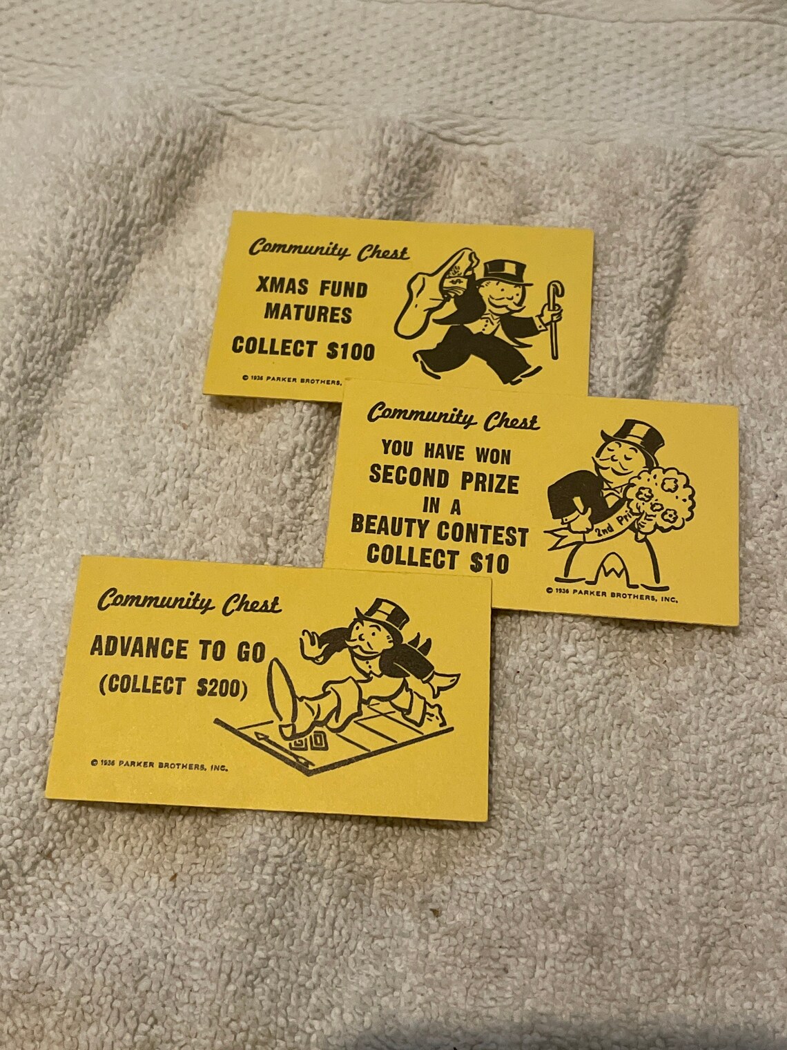 Vintage Monopoly Game Cards - Etsy