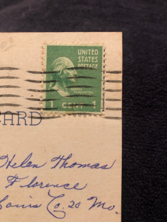 One Cent George Washington Stamp - Etsy