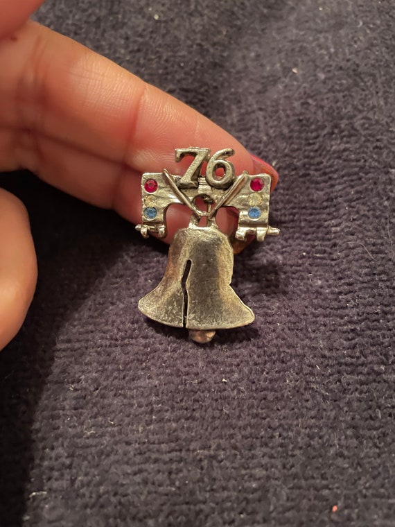 Liberty bell brooch - - Gem