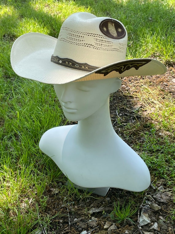 Vintage bandora straw cowboy - Gem
