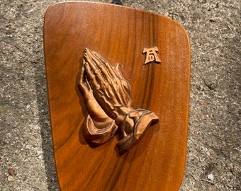 Praying Hands Wall Plaque - Etsy