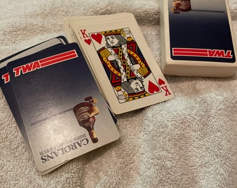 Vintage TWA Playing Cards - Etsy