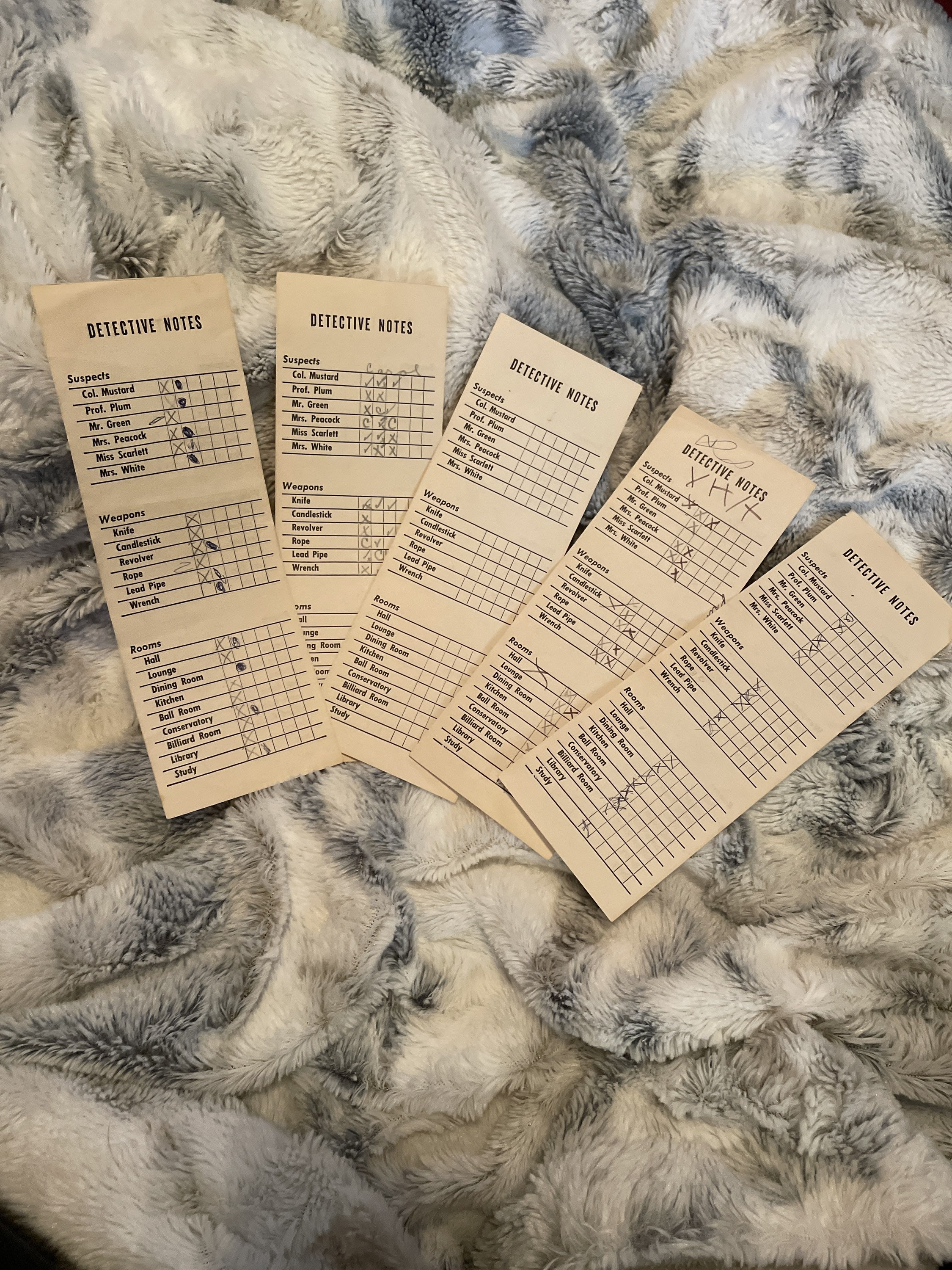 1950 Clue Detective Notes | Etsy