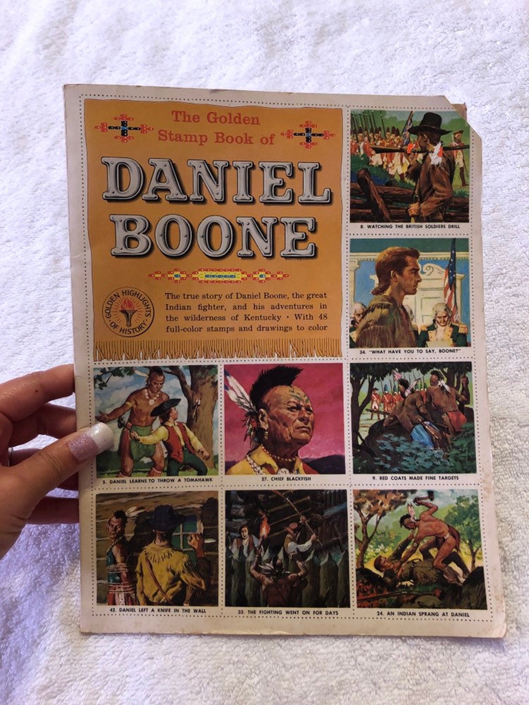 The Golden Stamp Book of Daniel Boone - Etsy
