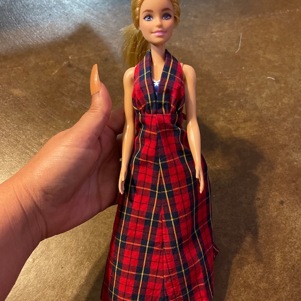Barbie Plaid Dress - Etsy
