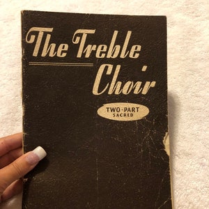 The Treble Choir Two-part Sacred Music Book - Etsy