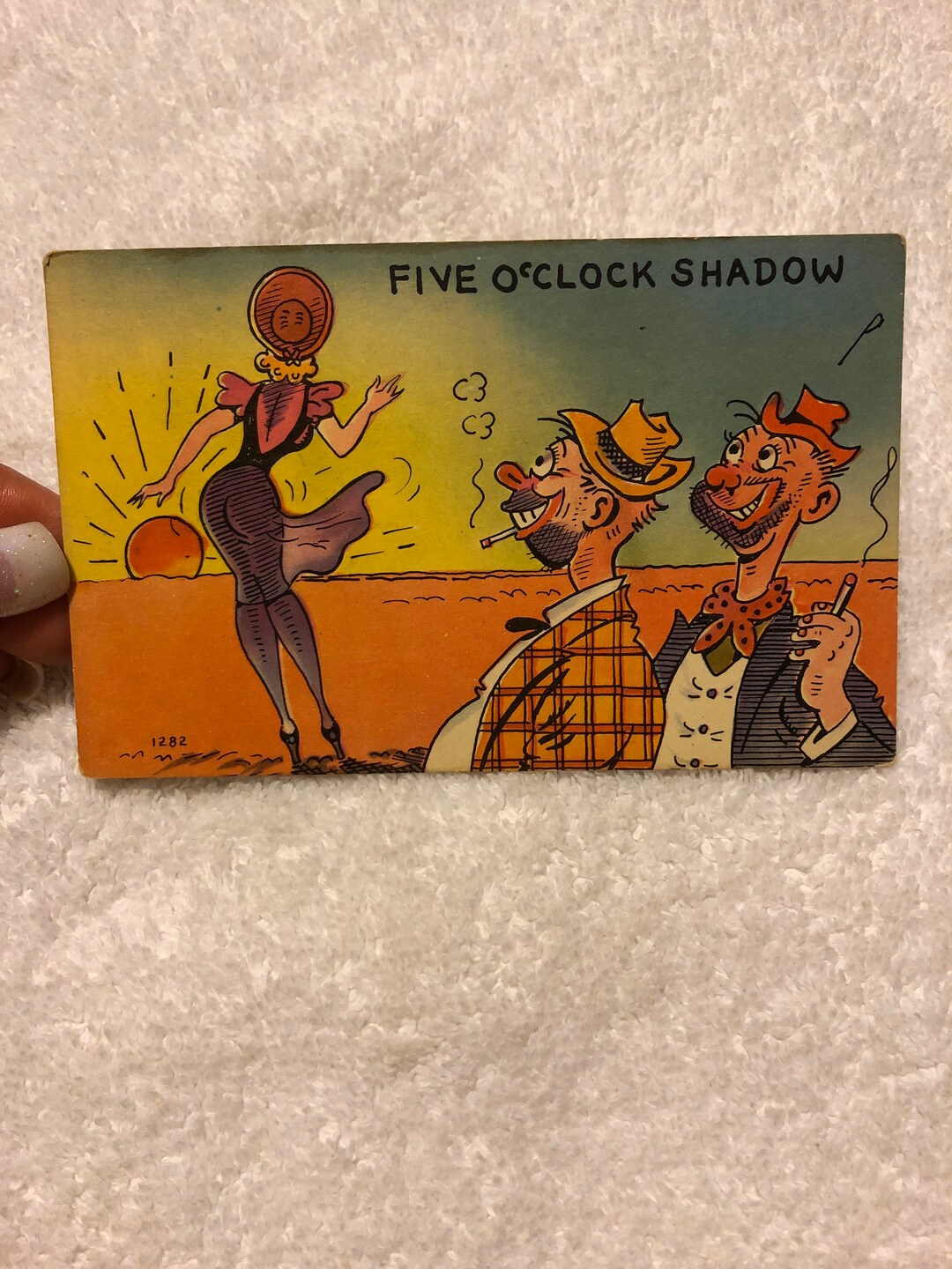 Vintage Pinup Postcard - Etsy