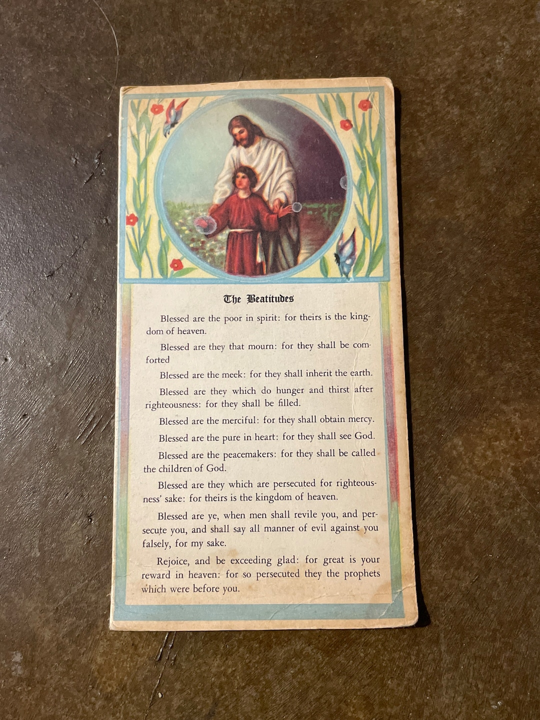 Vintage Religious Card - Etsy