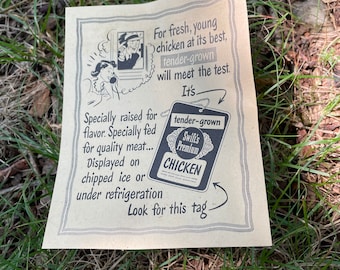 1951 SWIFT'S Premium Tender Grown Fresh Chicken Meat Poultry Food ...