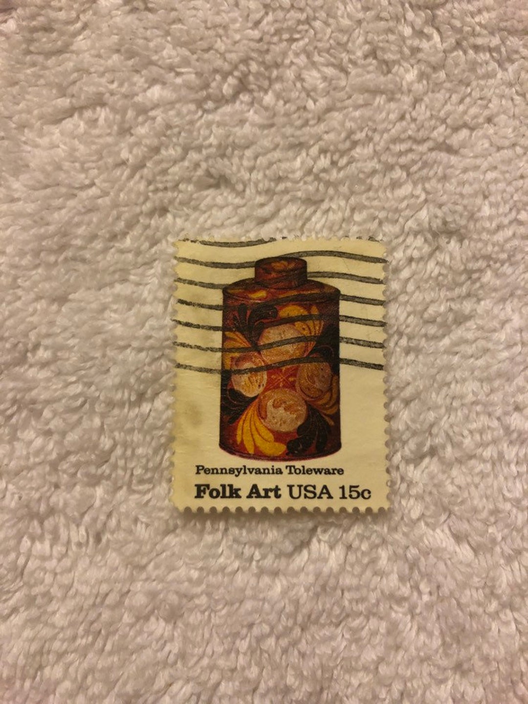 15 Cent Folk Art Stamp - Etsy