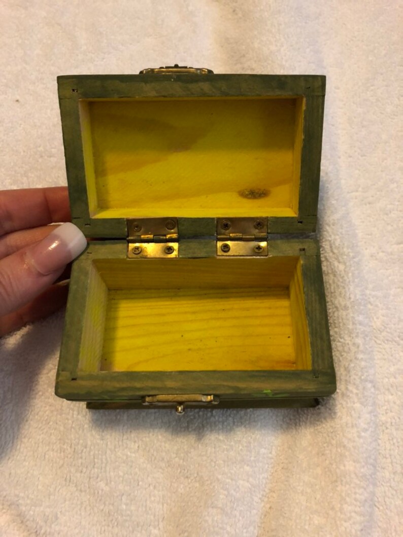 Hand Painted Mini Chest - Etsy