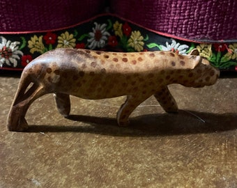 Vintage Hand Carved Leopard Head. Wooden Animal Head. Vintage Tiger ...