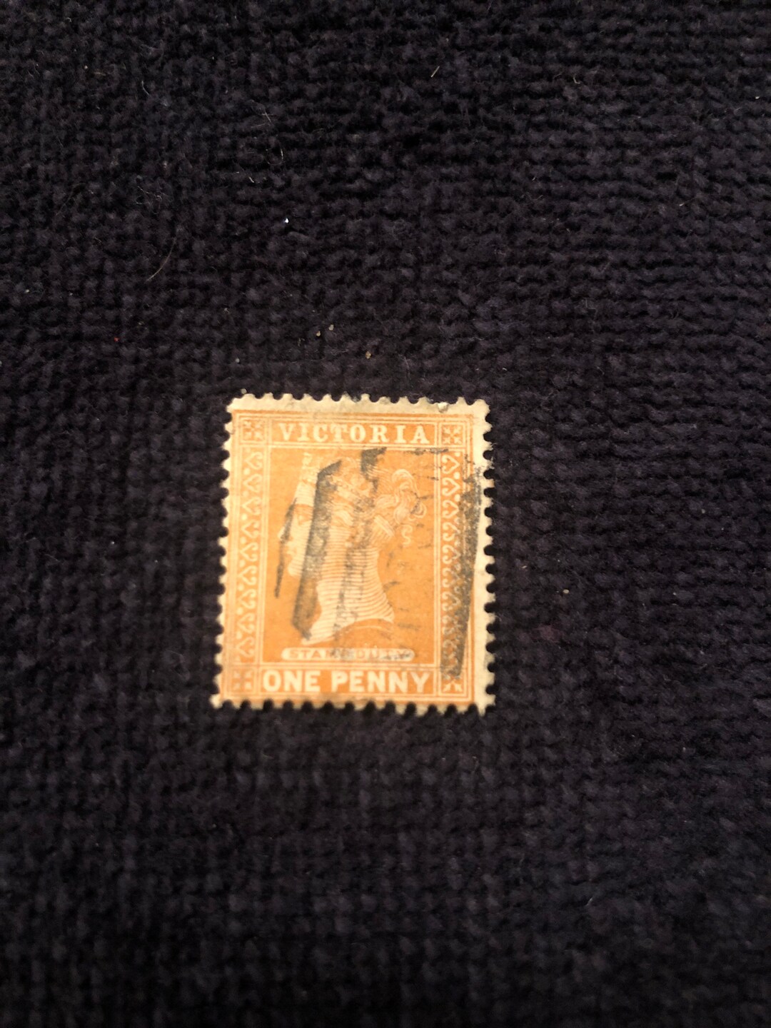 Victoria One Penny Stamp - Etsy