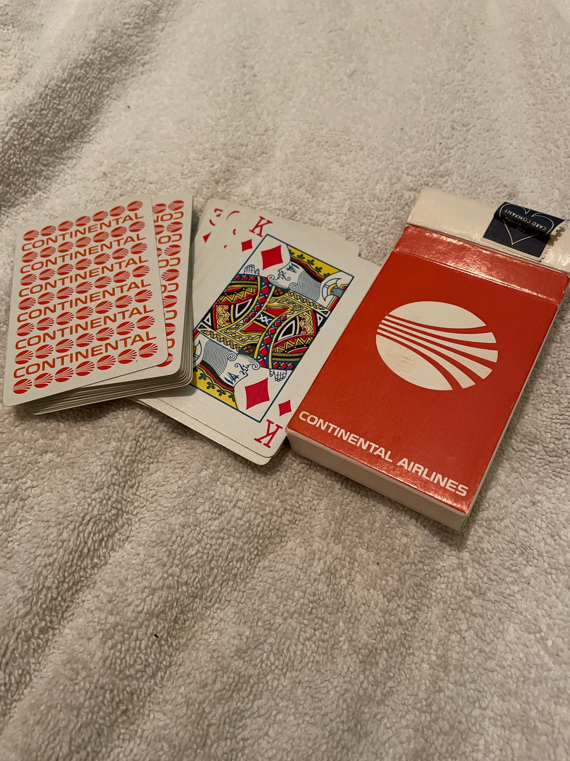 Continental Airlines Playing Cards | Etsy