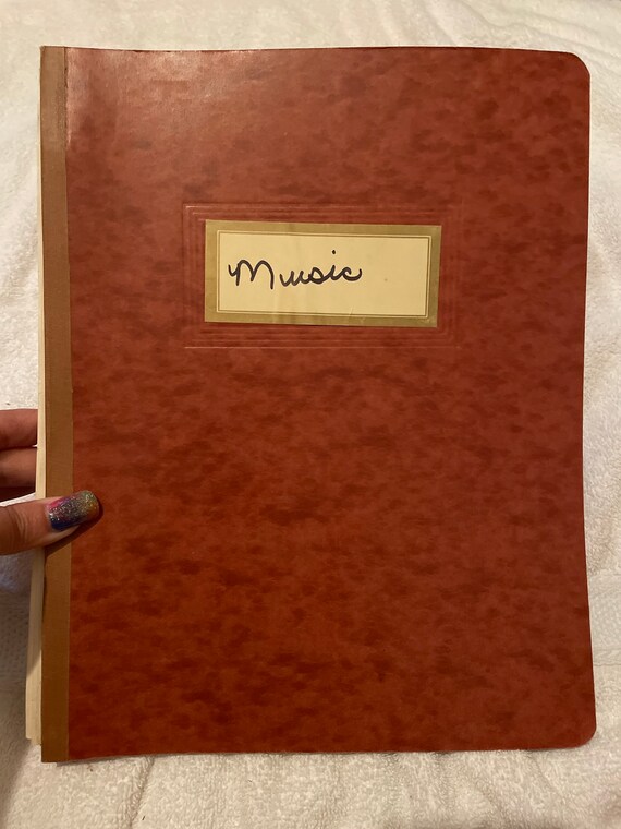 Music Folder | Etsy