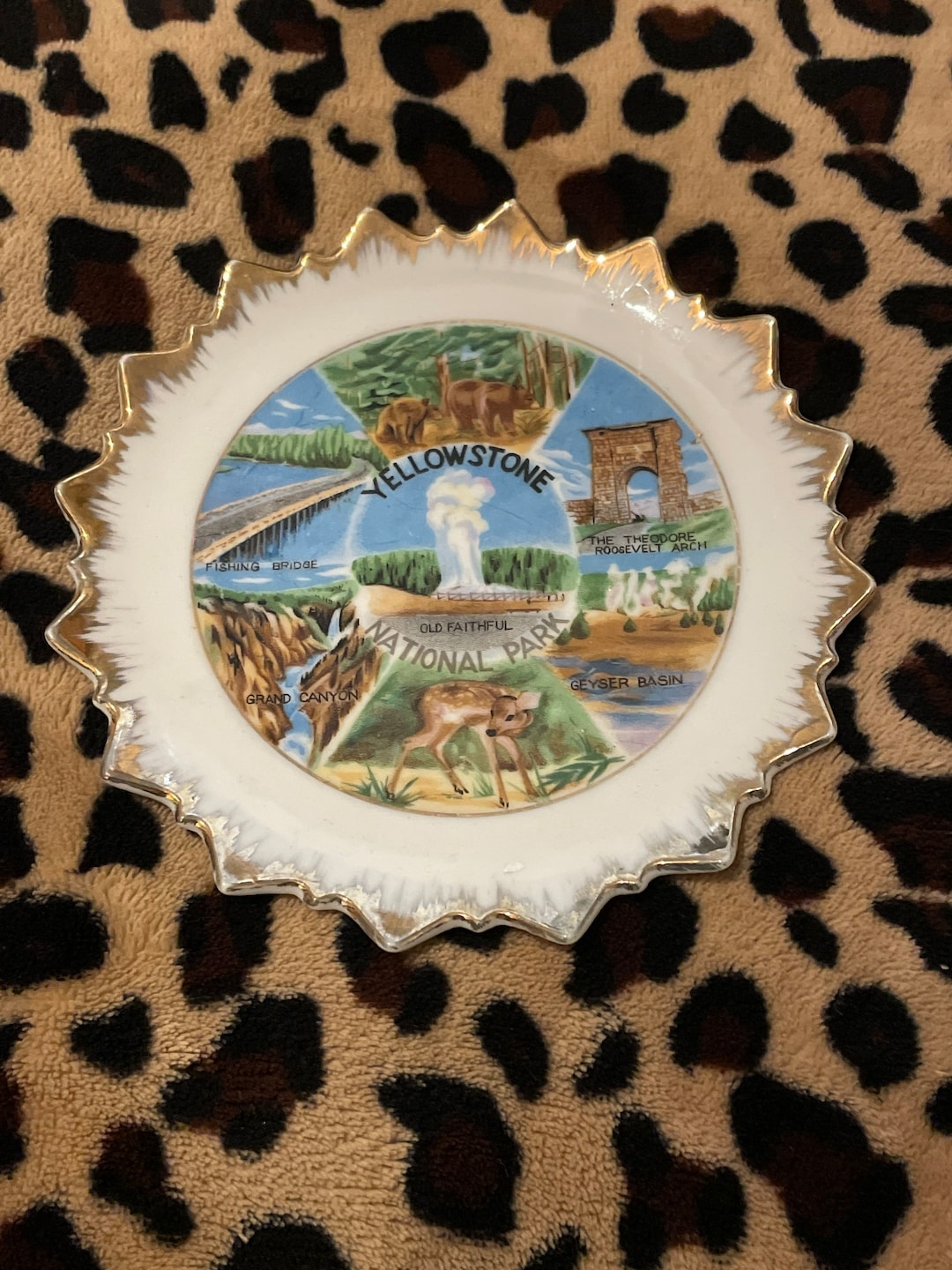 Yellowstone Souvenir Plate - Etsy