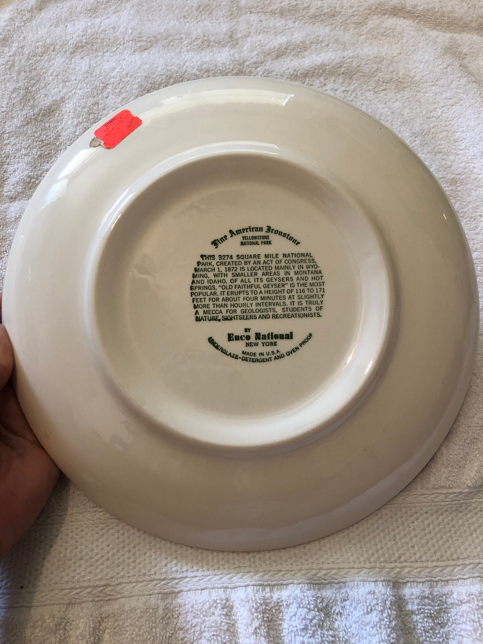 Yellowstone National Park Souvenir Plate - Etsy