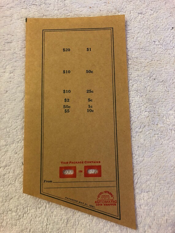 Vintage Coin Wrappers