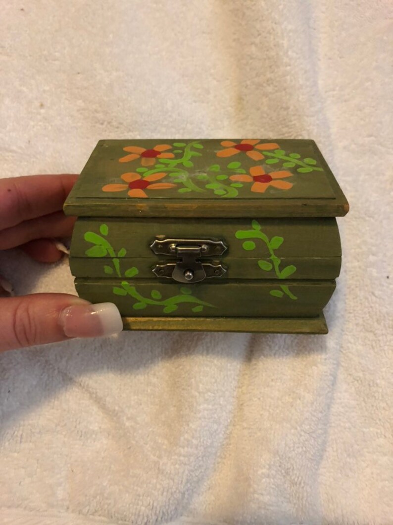 Hand Painted Mini Chest - Etsy