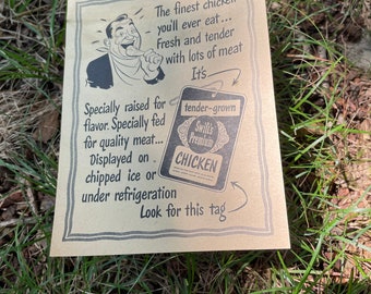 1951 SWIFT'S Premium Tender Grown Fresh Chicken Meat Poultry Food ...