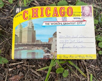 Chicago Postcard Book - Etsy