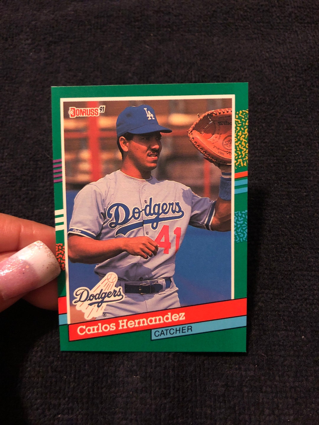 1991 Carlos Hernandez Baseball Card - Etsy