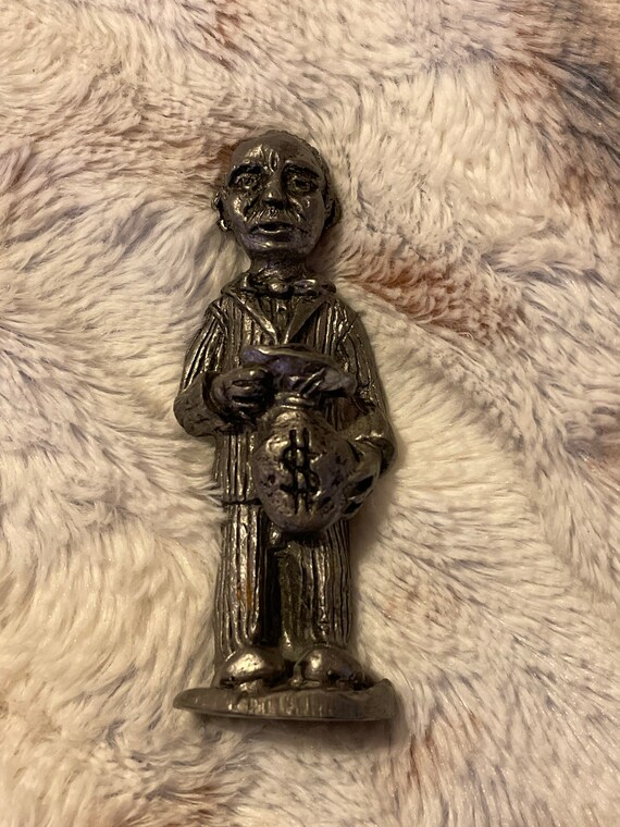 Pewter Banker Figurine - Etsy