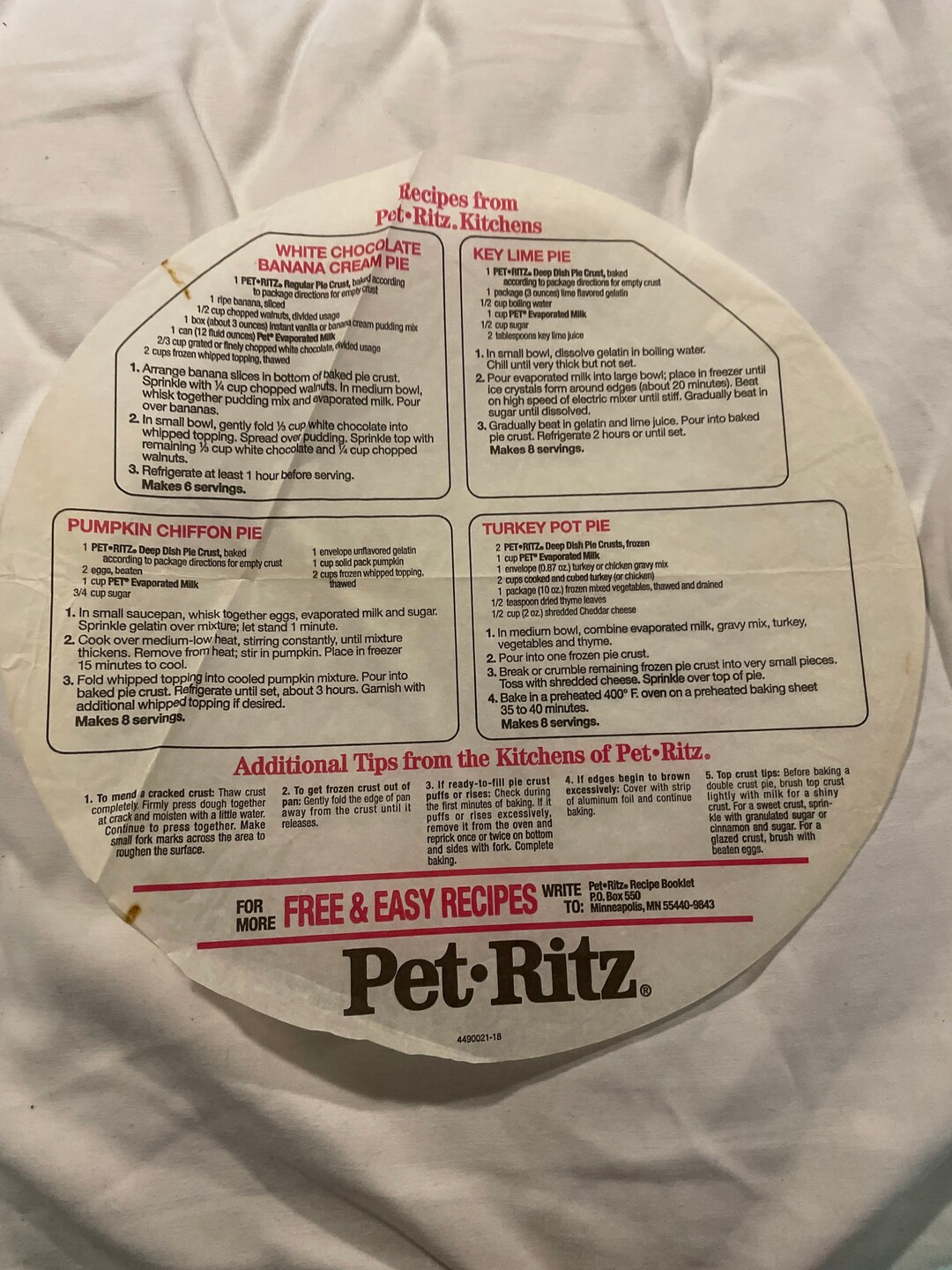 Pet Ritz Recipe Page - Etsy