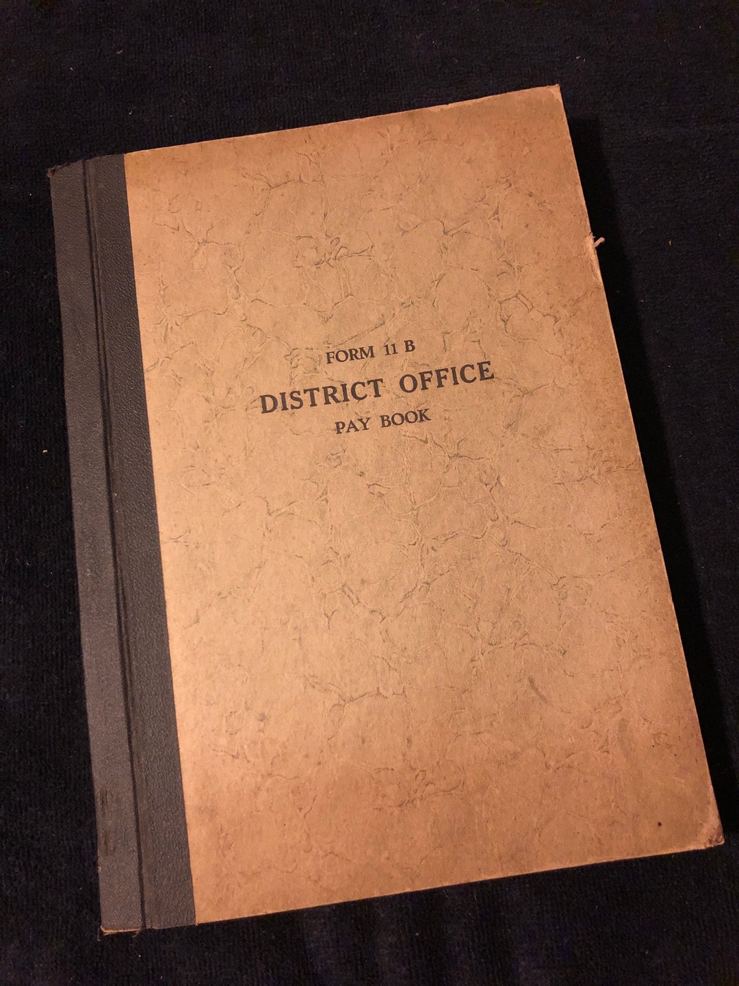 Form 11B District Office Pay Book Life and Casualty Insurance - Etsy