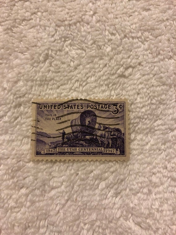 3 Cent Utah Centennial Stamp - Etsy