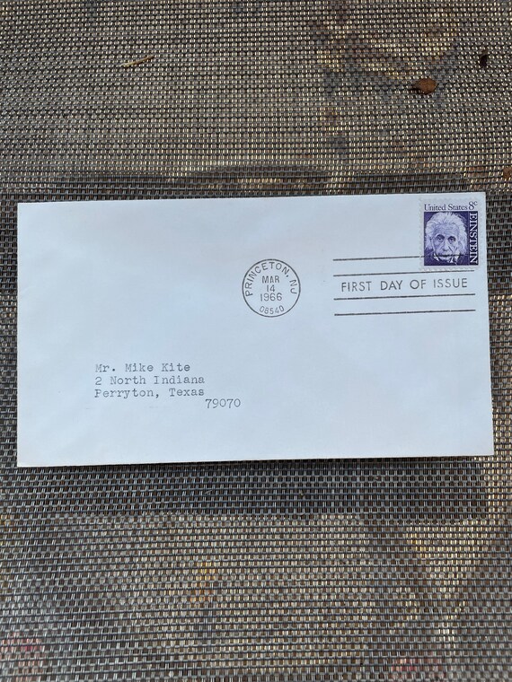 First Day of Issue Einstein Stamp - Etsy