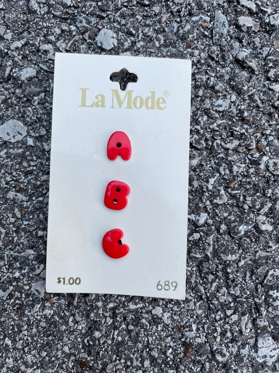 La Mode Alphabet Buttons | Etsy