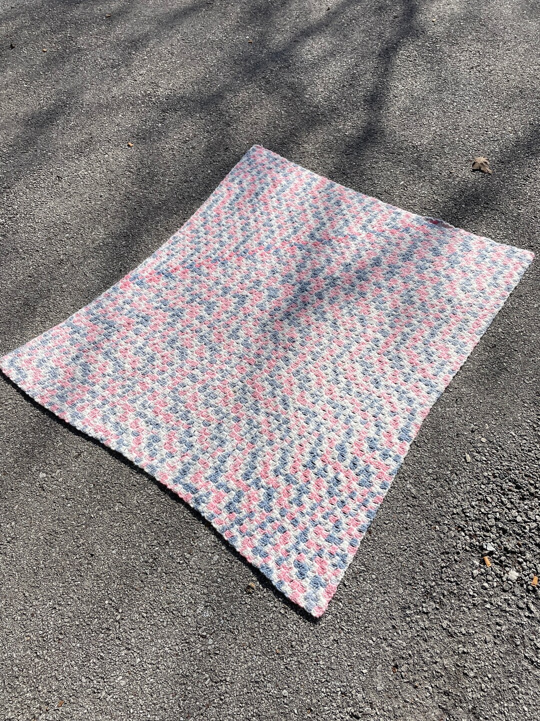 Pastel Crochet Throw - Etsy