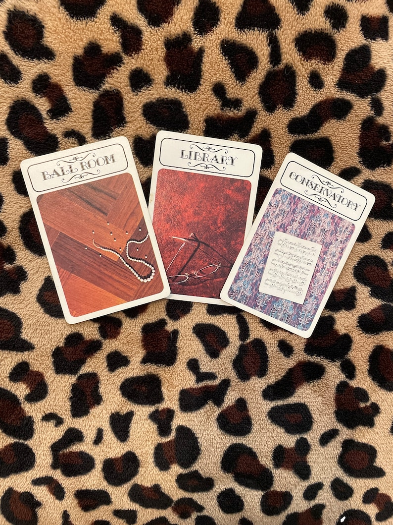 1972 Clue Game Cards - Etsy
