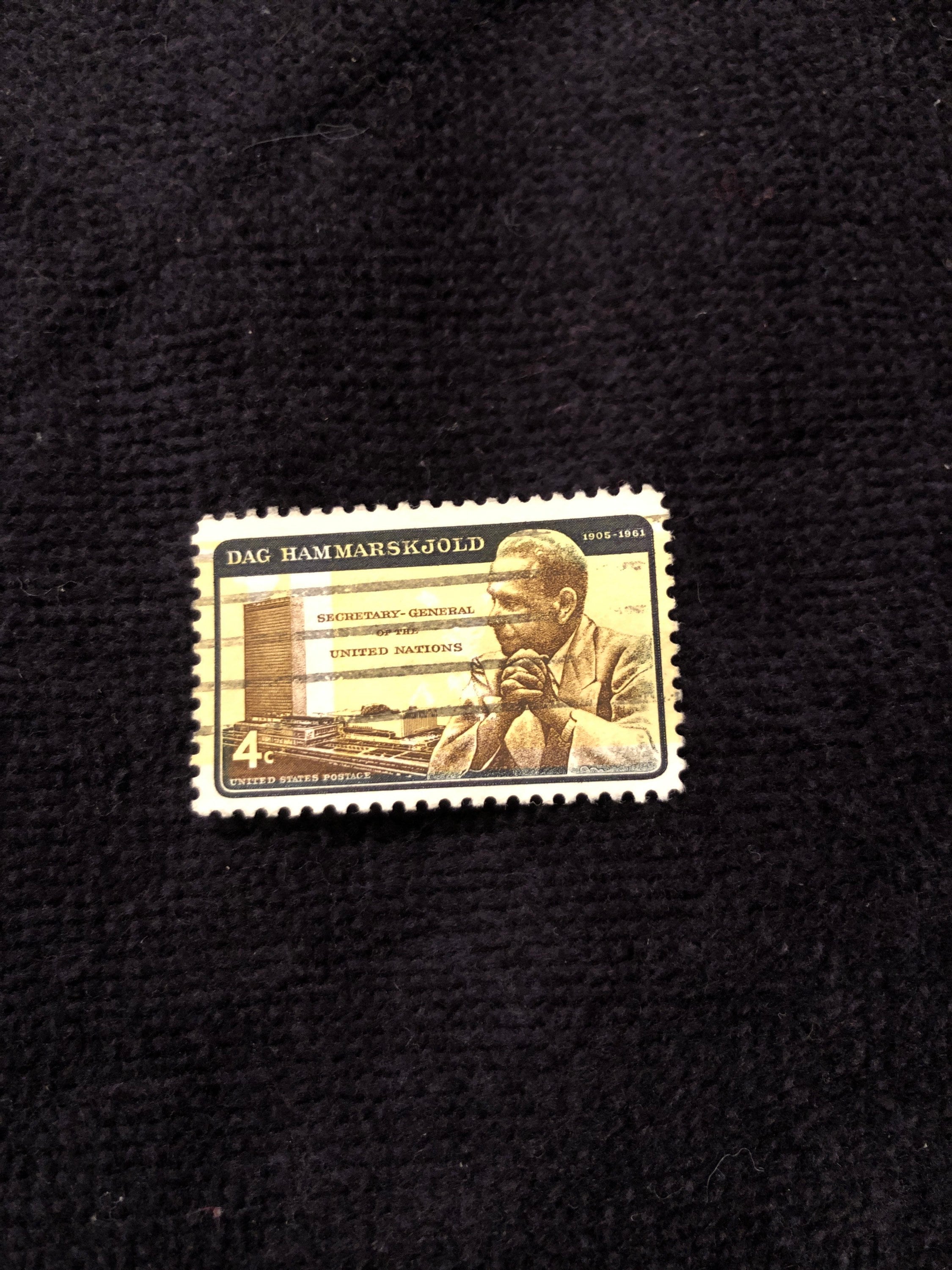 4 Cent Dag Hammarskjold Stamp | Etsy