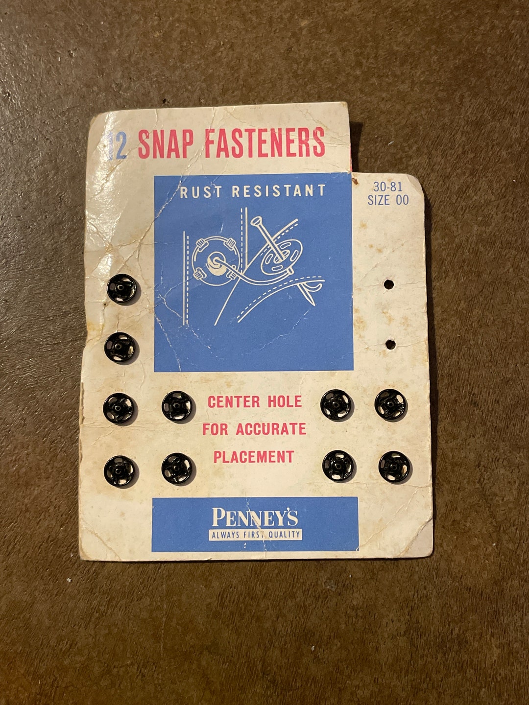 Vintage Snap Fasteners - Etsy