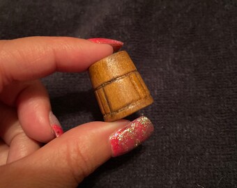 Wooden Thimble - Etsy