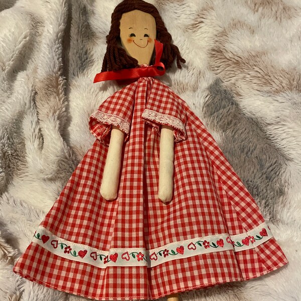 Wooden Spoon Doll Etsy