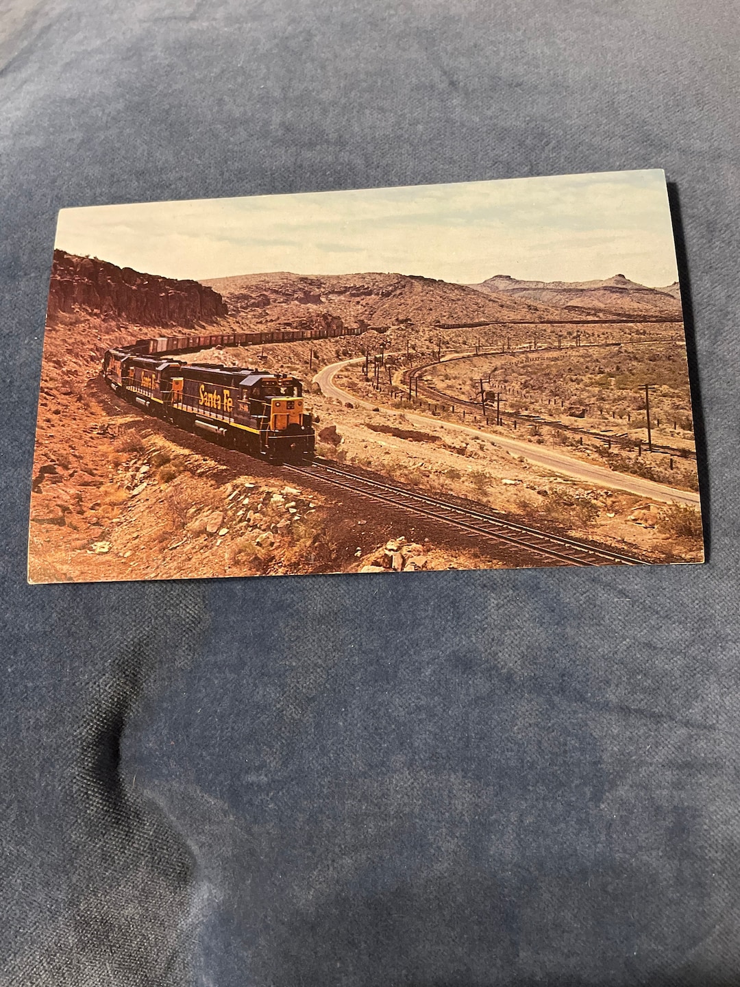 Vintage Santa Fe Railway Postcard - Etsy