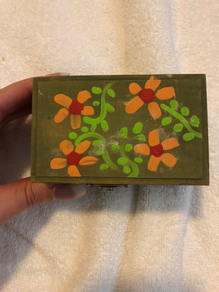 Hand Painted Mini Chest | Etsy