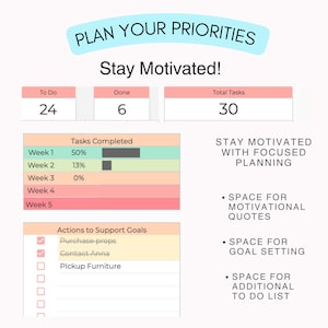 Digital Monthly Calendar 2025 Task Planner Google Sheets Editable ...