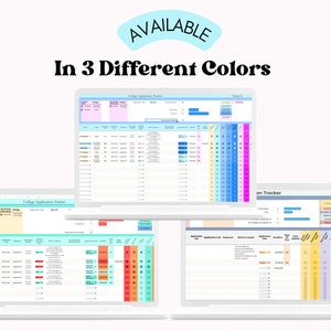 College Application Planner School Tracker Highschool Student Planner University Search ...