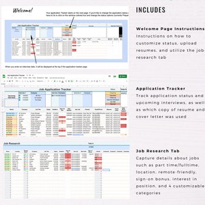 Job Application Tracker, Job Application Planner, Job Search Organizer ...
