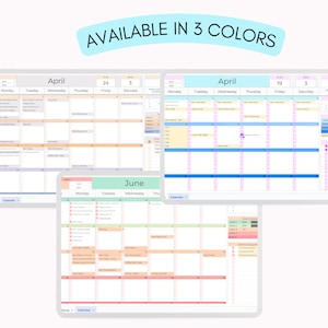Digital Monthly Calendar 2025 Task Planner Google Sheets Editable ...