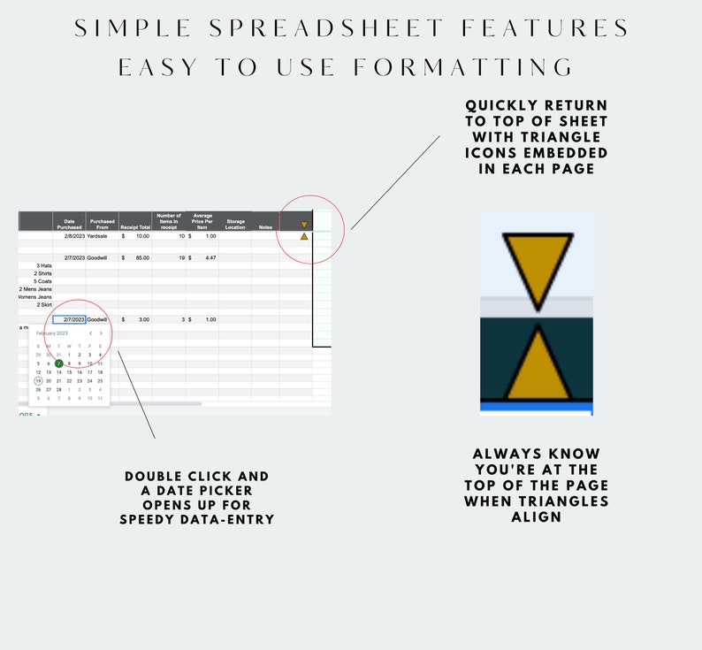 Easy Inventory Spreadsheet Small Business Inventory Tracker Inventory ...