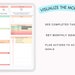 Digital Monthly Calendar 2025 Task Planner Google Sheets Editable ...